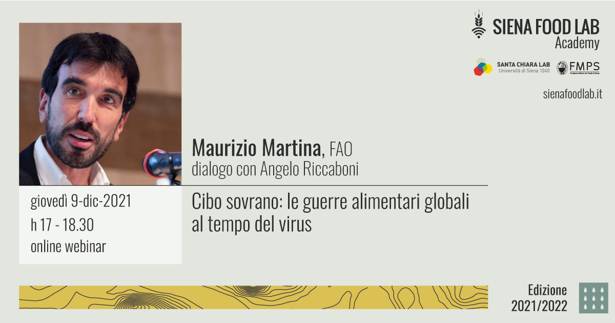 Sovranità alimentare e sistemi agroalimentari più resistenti a shock e stress: lezione online ...